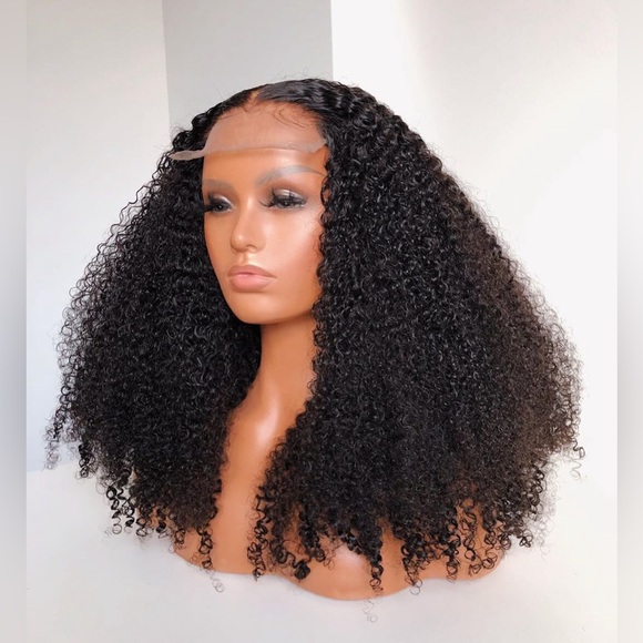 Hair | 26 3c Kinky Curly Closure Wig 5x5 Lace 10 Human Hair 250 Density ...